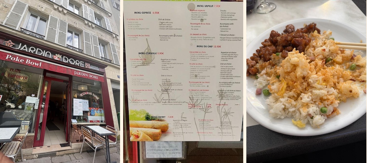 Menu Jardin doré - Plats Signatures et Spécialités de Saison - La Carte